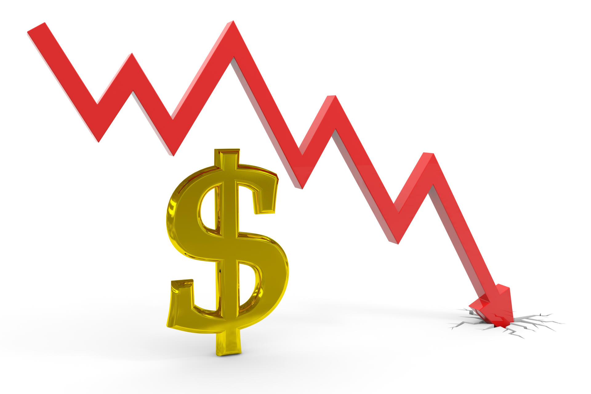 Decrease Dollar Graph HybridChart